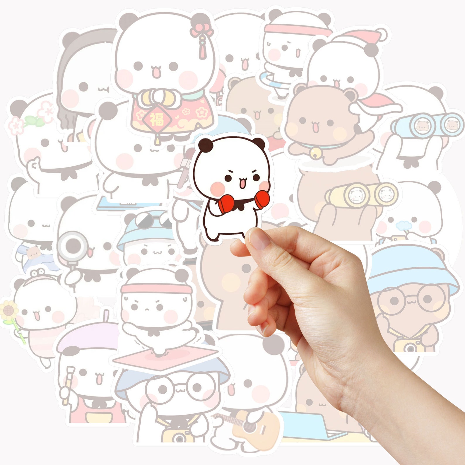 240 Pcs Bubu Dudu Stickers Cute Bubududu Bears Couple Stickers for ...