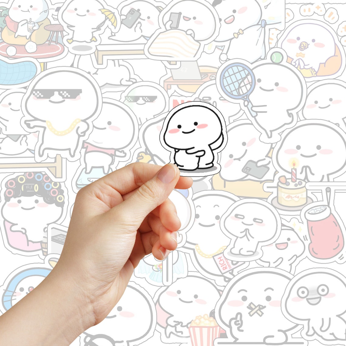 120 Pcs Pentol Stickers Cute Quby Stickers for Laptops Skateboard - Etsy