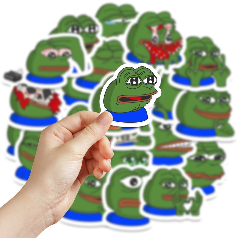 240pcs PEPE Frog Memes Stickers Graffiti Waterproof Sticker Decals for ...