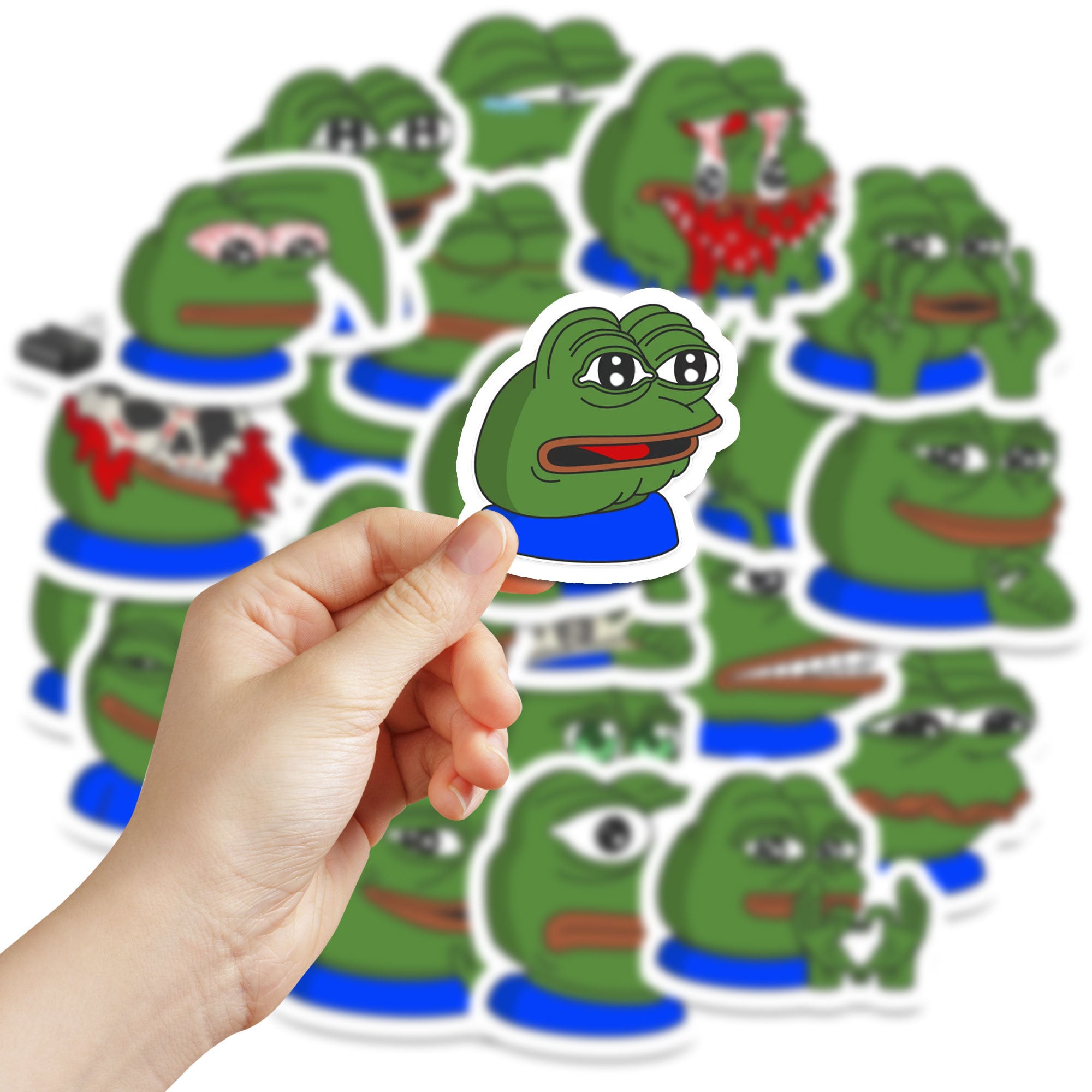 240pcs PEPE Frog Memes Stickers Graffiti Waterproof Sticker Decals for ...