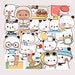 20/40/60/120 Pcs Bubu Dudu Stickers Cute Bubududu Bears Couple Stickers ...