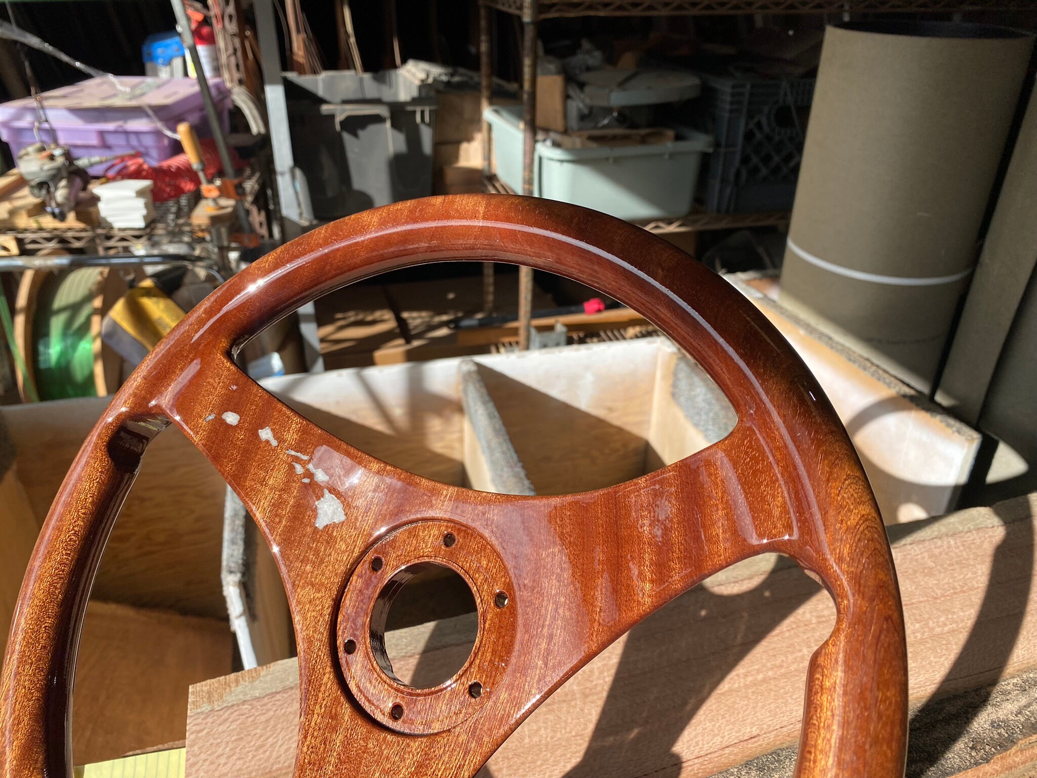 Custom Made 100% Solid Wood Steering Wheel Wall Art or Decor Functional ...