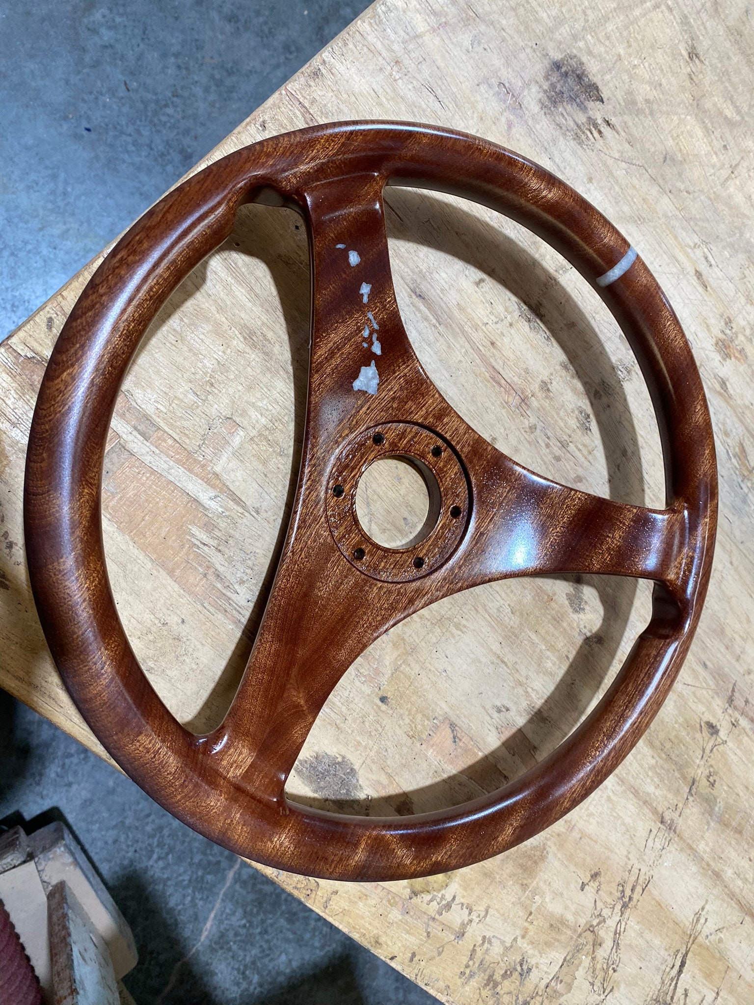 Custom Made 100% Solid Wood Steering Wheel Wall Art or Decor Functional ...