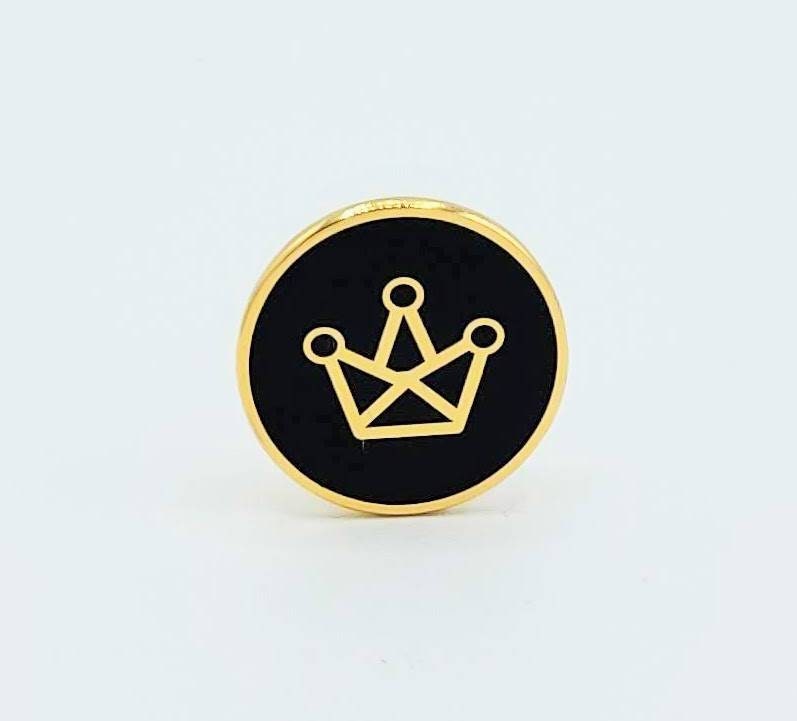 Crown Enamel Pin Purple and Black Pins Womens History Month - Etsy