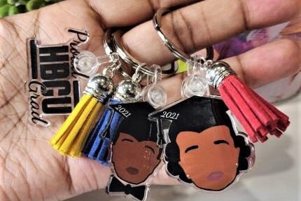 Proud HBCU Grad Keychain with Tassel - Etsy.de
