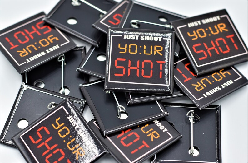 Just Shoot Your Shot Square Button, Pinback Button, Black Owned Shop - Etsy