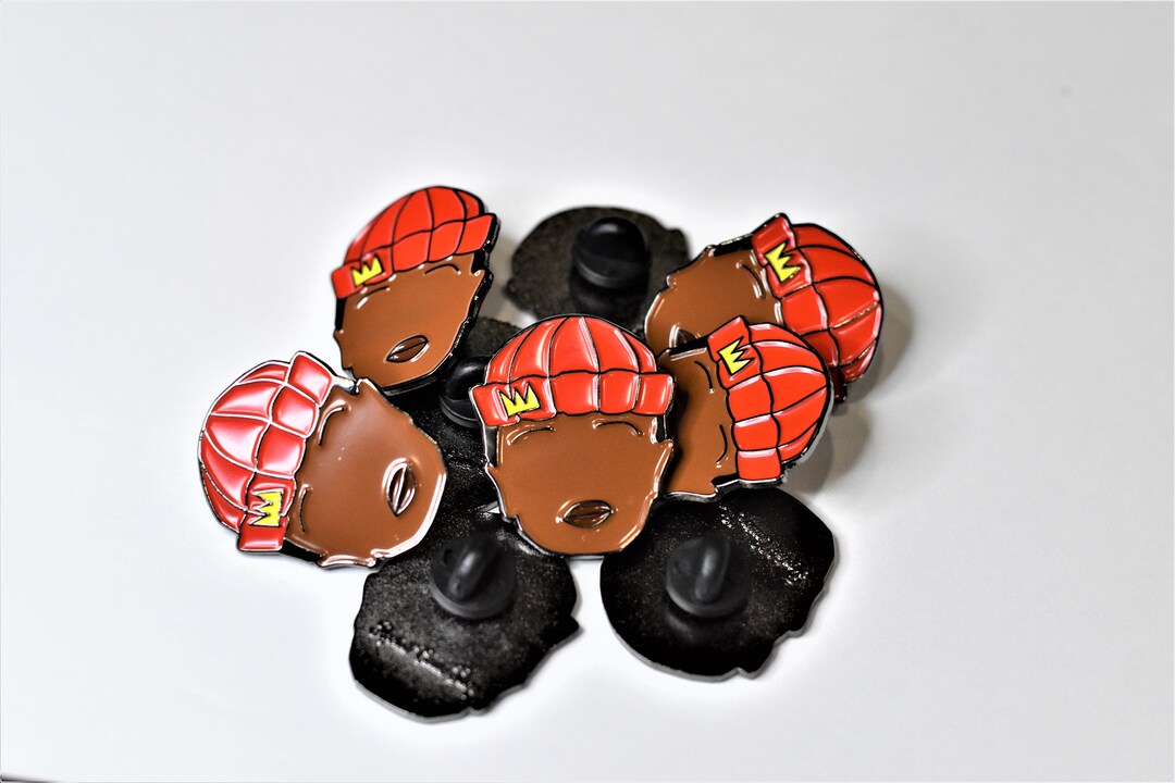 Young King Soft Enamel Pin Black Boy With Crown Lapel Pin - Etsy