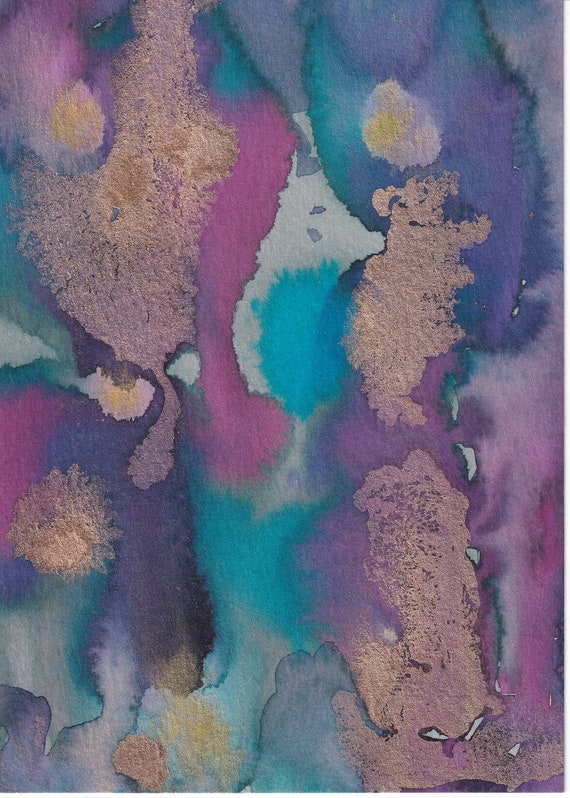 Painting Watercolor Original Mixed Media Watercolor 5x7 12.5x17.7cm ...