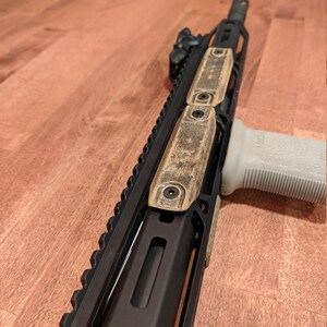 3d printed wood M-lok rail covers 2-pack | Etsy