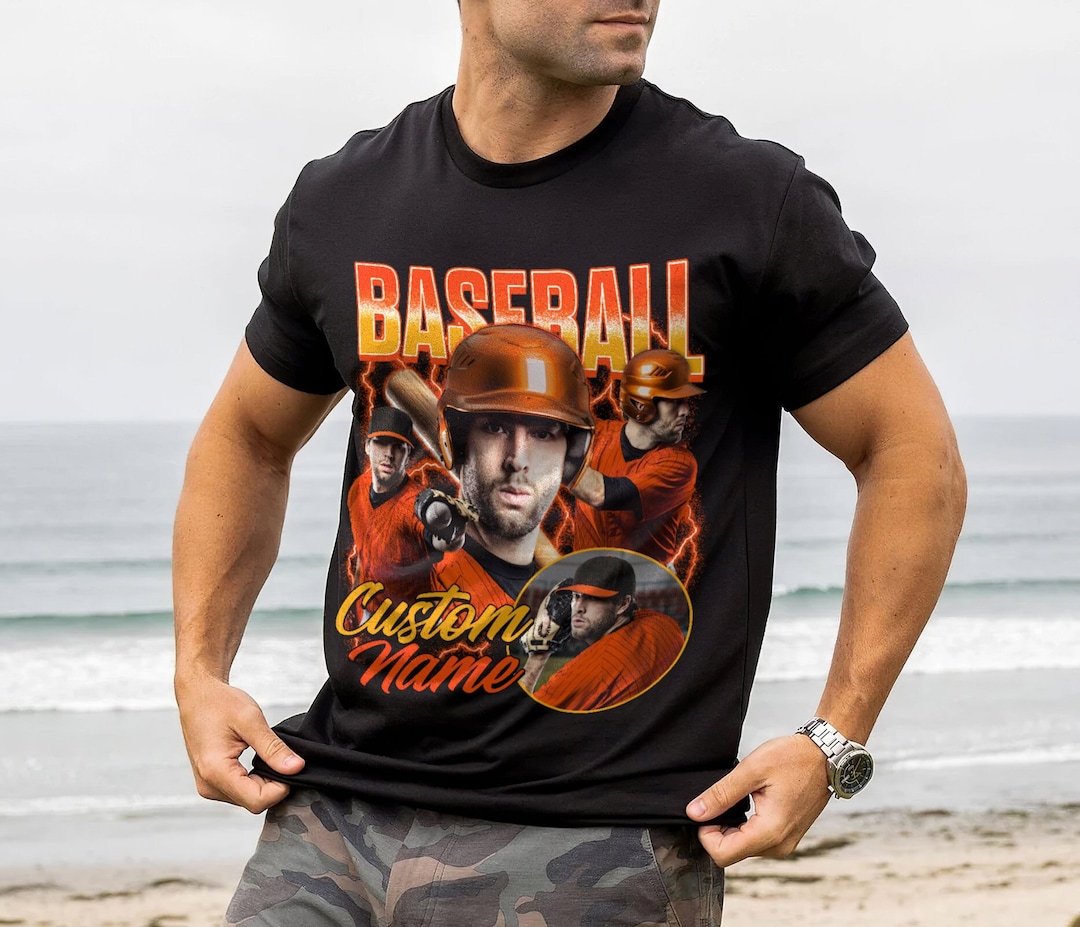 Personalized Baseball Players T-shirts, Custom Face T-shirt, Baseball ...