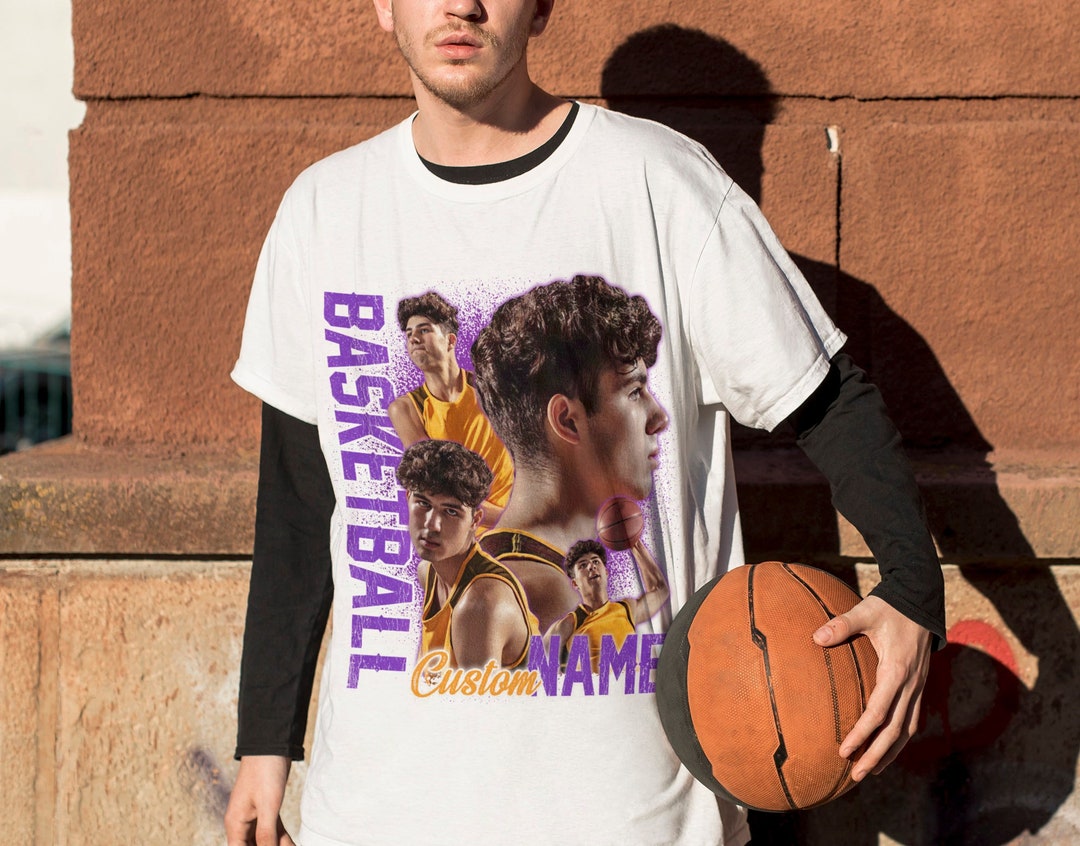 Personalized Basketball Players T-shirts, Custom Face T-shirt, Baseball ...