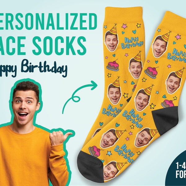 Birthday Socks - Etsy