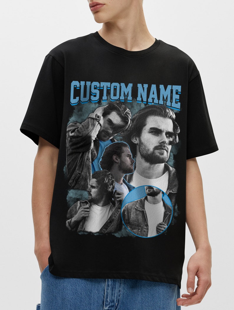 Personalized Vintage Bootleg T-shirts Custom Face T-shirt - Etsy