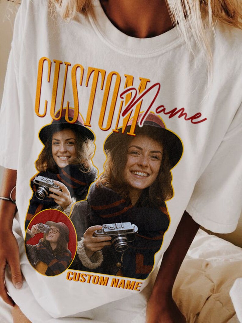 Personalized Vintage Bootleg T-shirts Custom Face T-shirt - Etsy