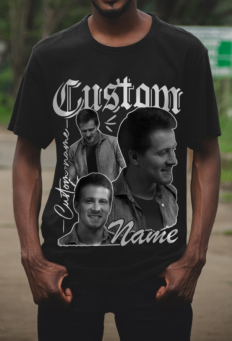 Personalized Vintage Bootleg T-shirts Custom Face T-shirt - Etsy