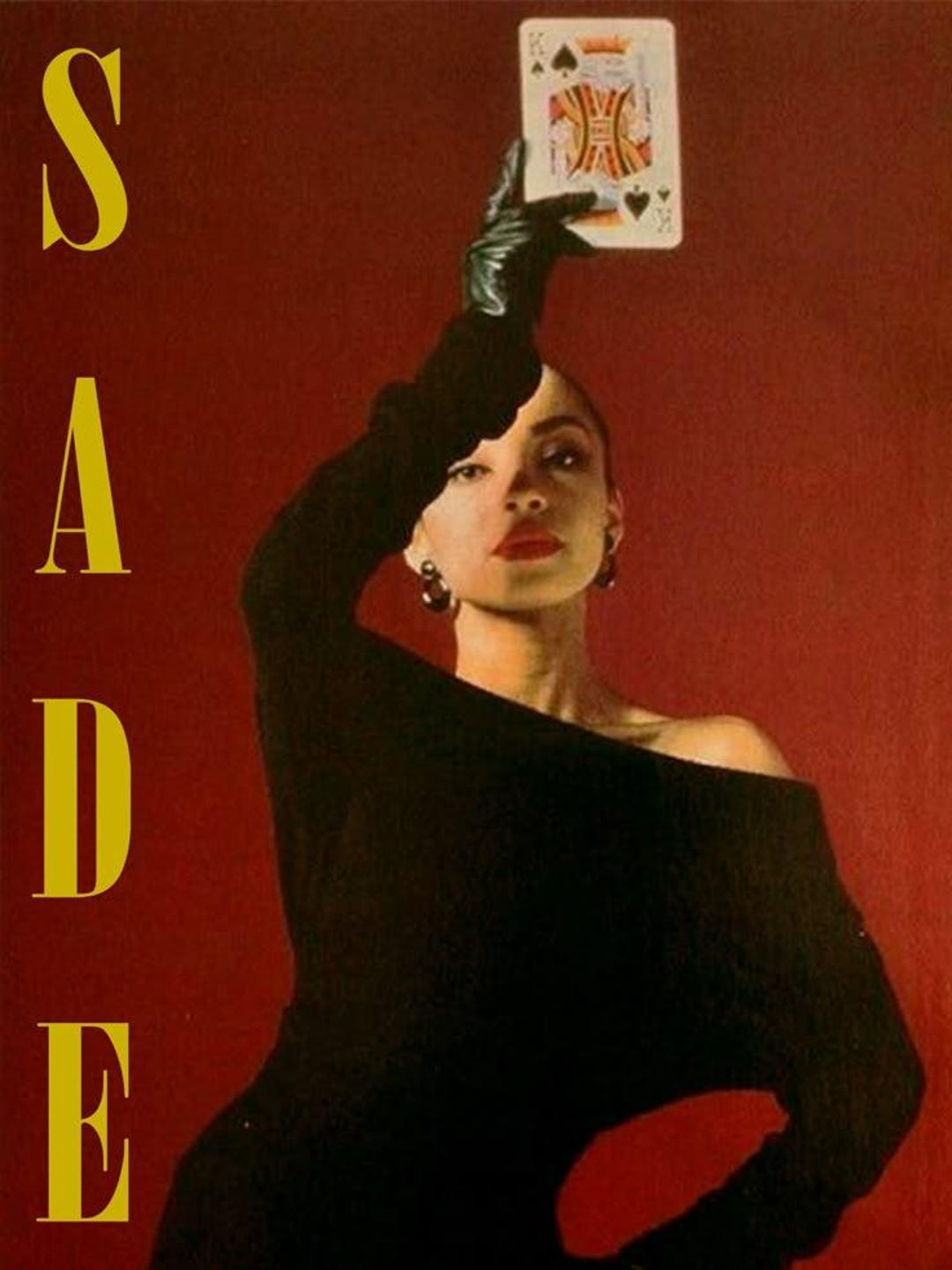 Sade With Iconic Playing Card Pose Vintage Poster - Etsy