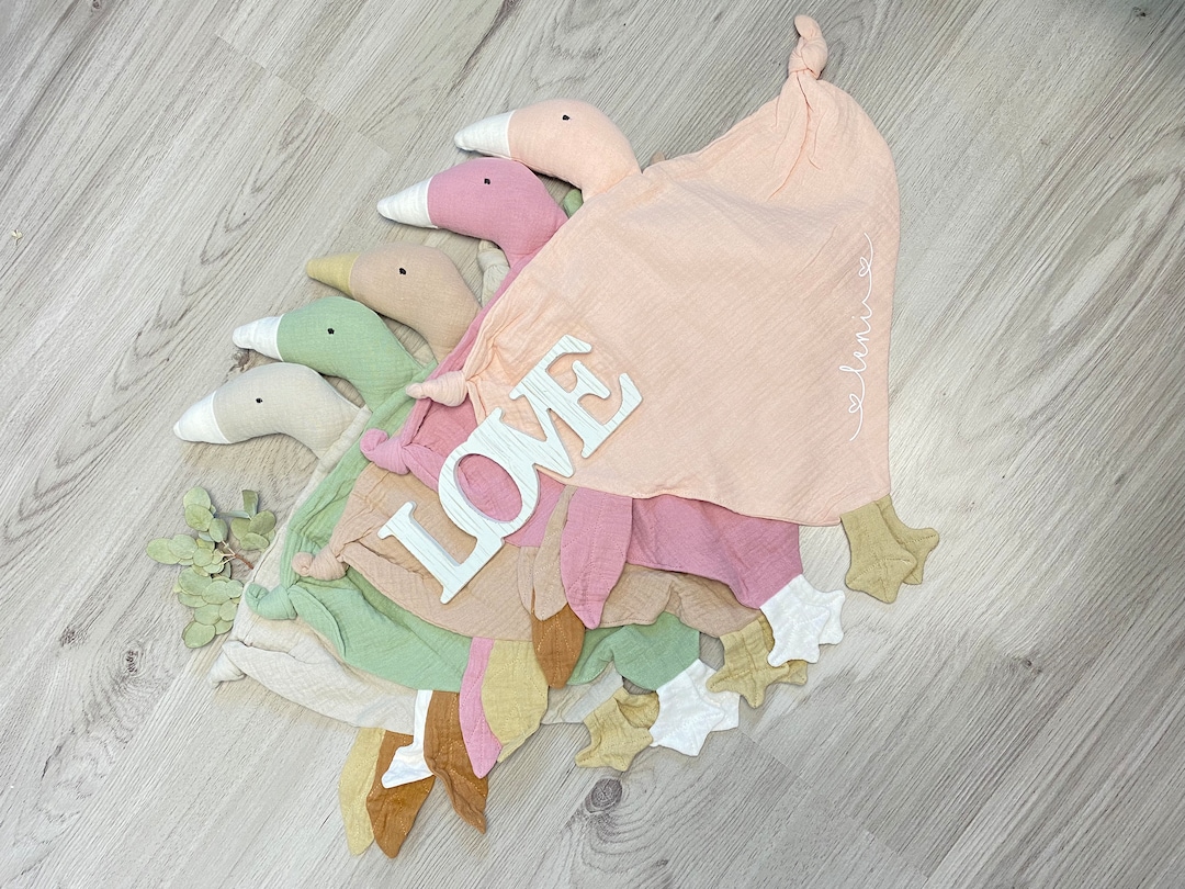 Comforter With Name Comforter Snuffle Goose Newborn Birth Gift Goose ...