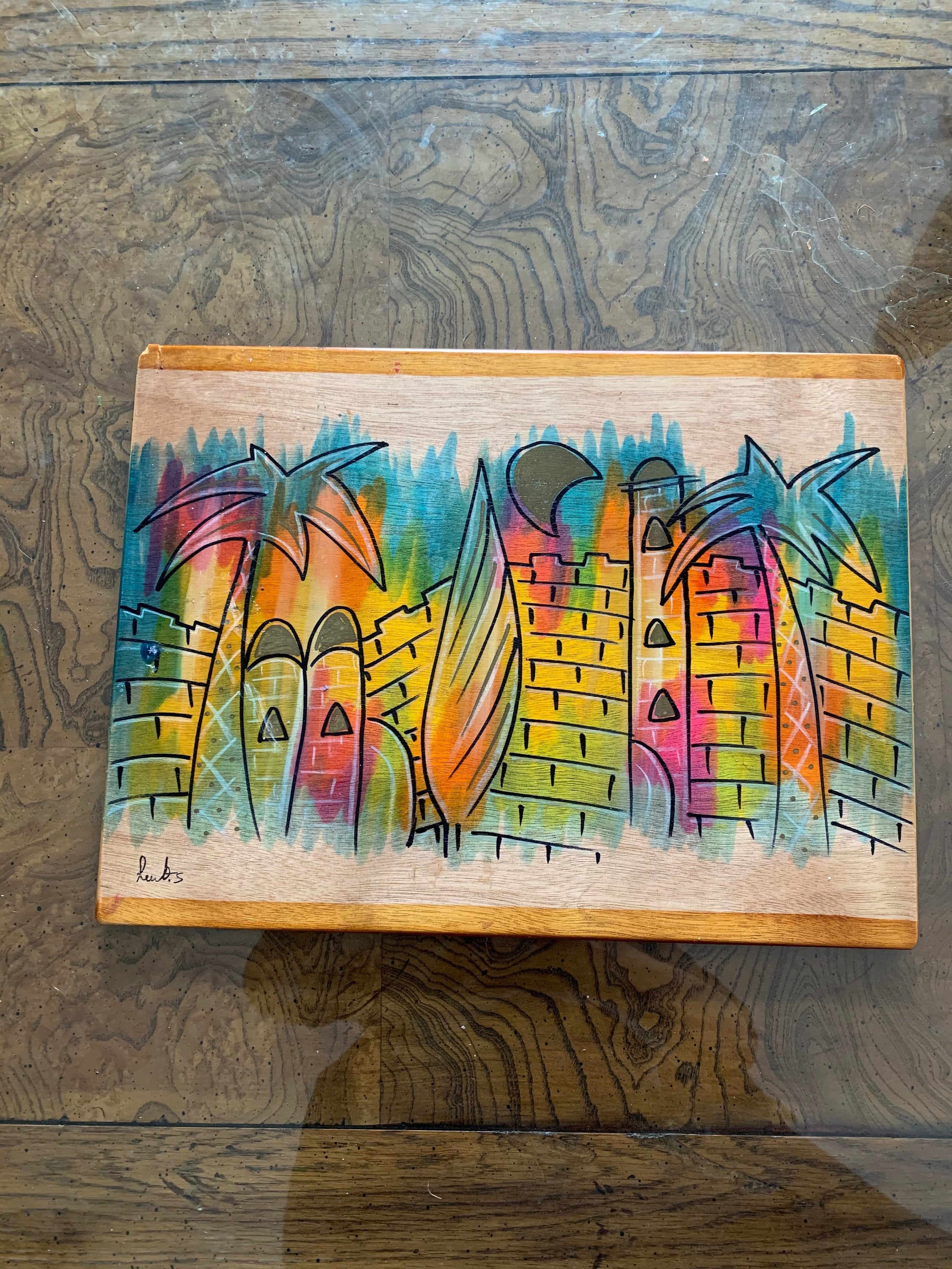 Joyful Jerusalem Original Art, Jerusalem Kitchen Decor, Jerusalem ...