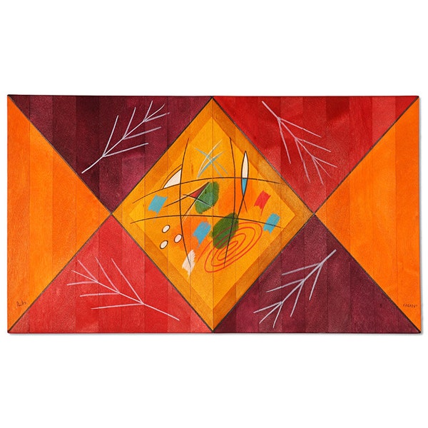 Hand Painted Rug - Etsy
