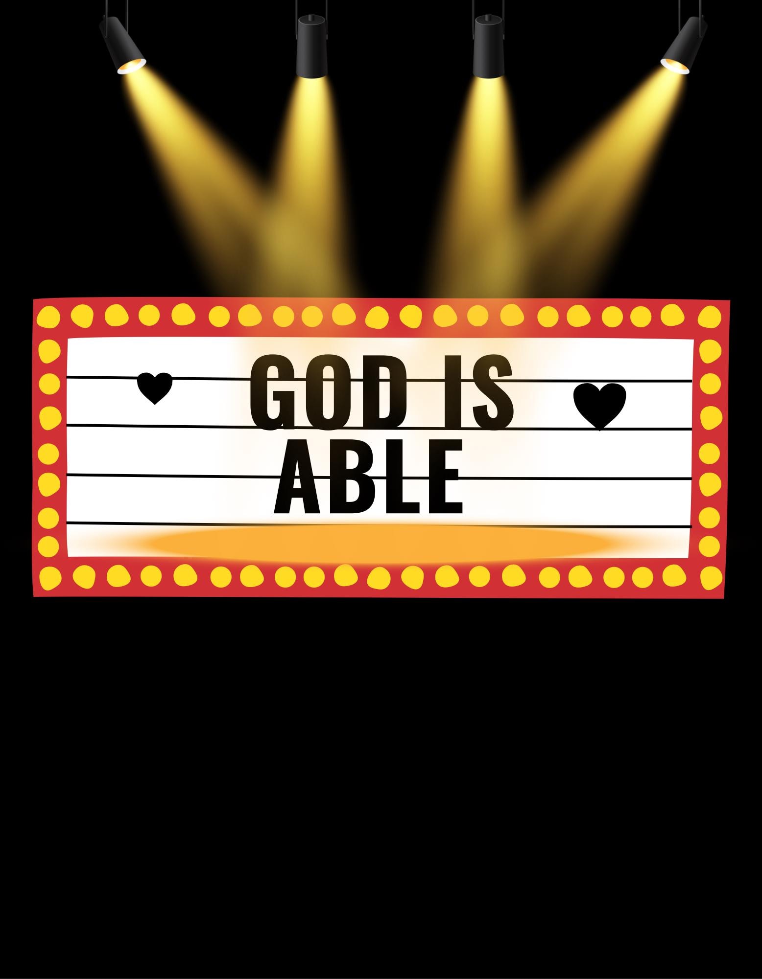 God is Able Broadway Design - Etsy