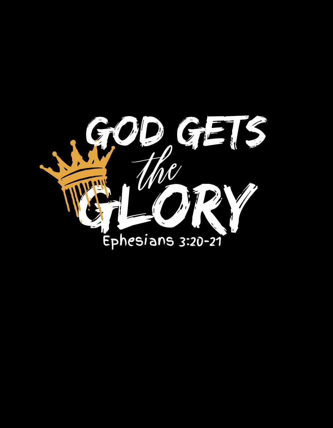 God Gets the Glory Image - Etsy