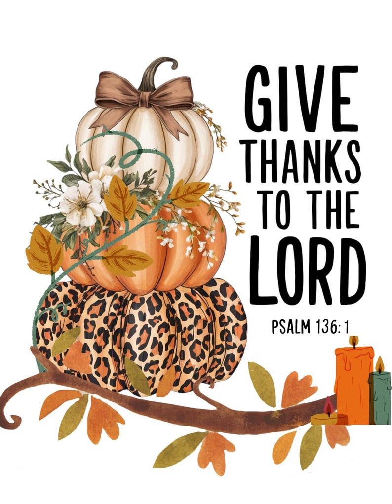 Give Thanks to the Lord Design - Etsy