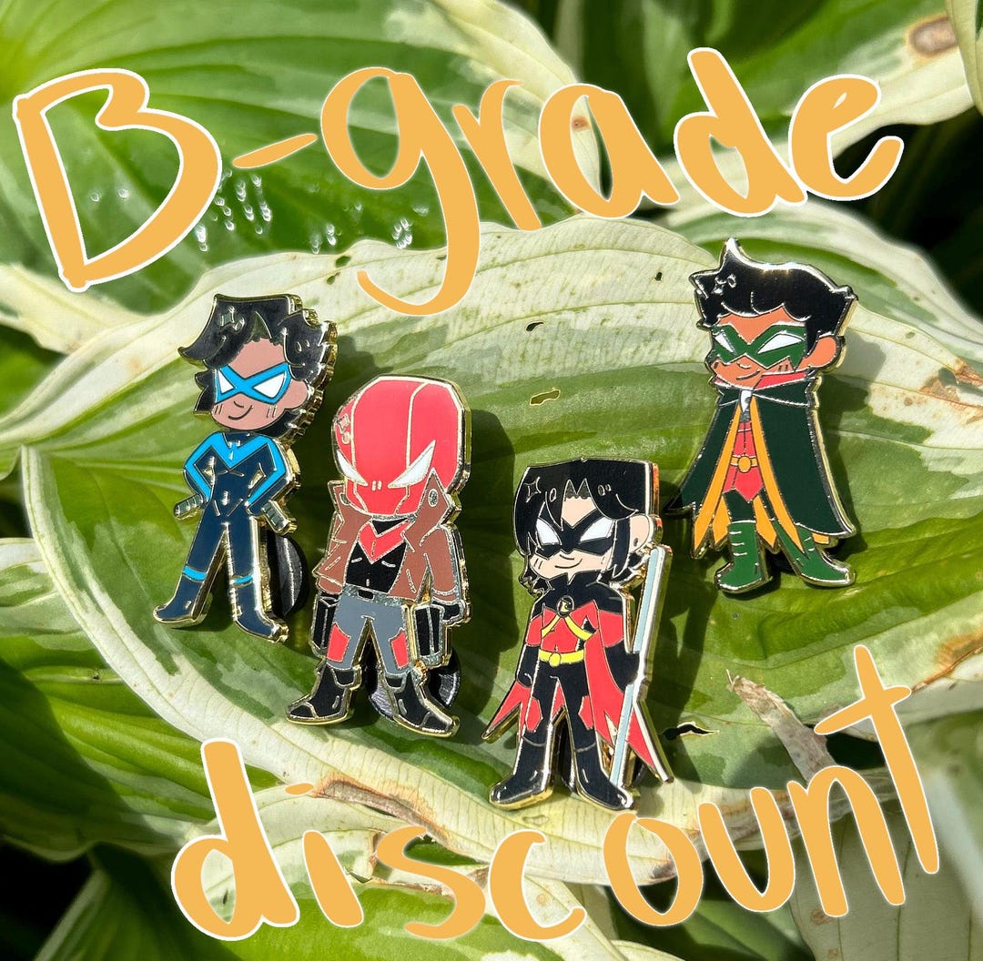 Bat Boys Enamel Pins B and C Grades - Etsy