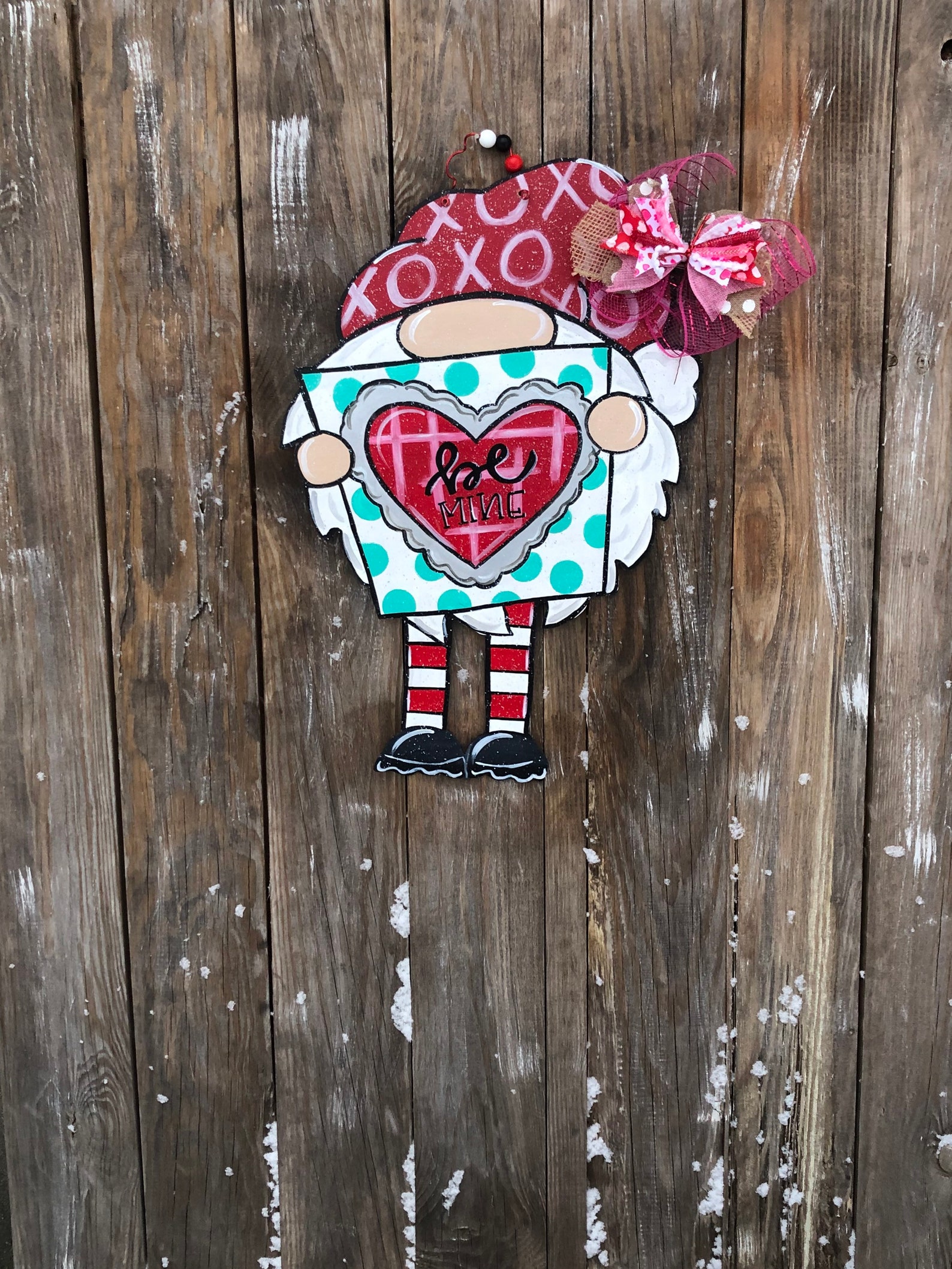 Valentines Day Gnome Door Hanger, Gnome Door Hanger, Valentines Door ...