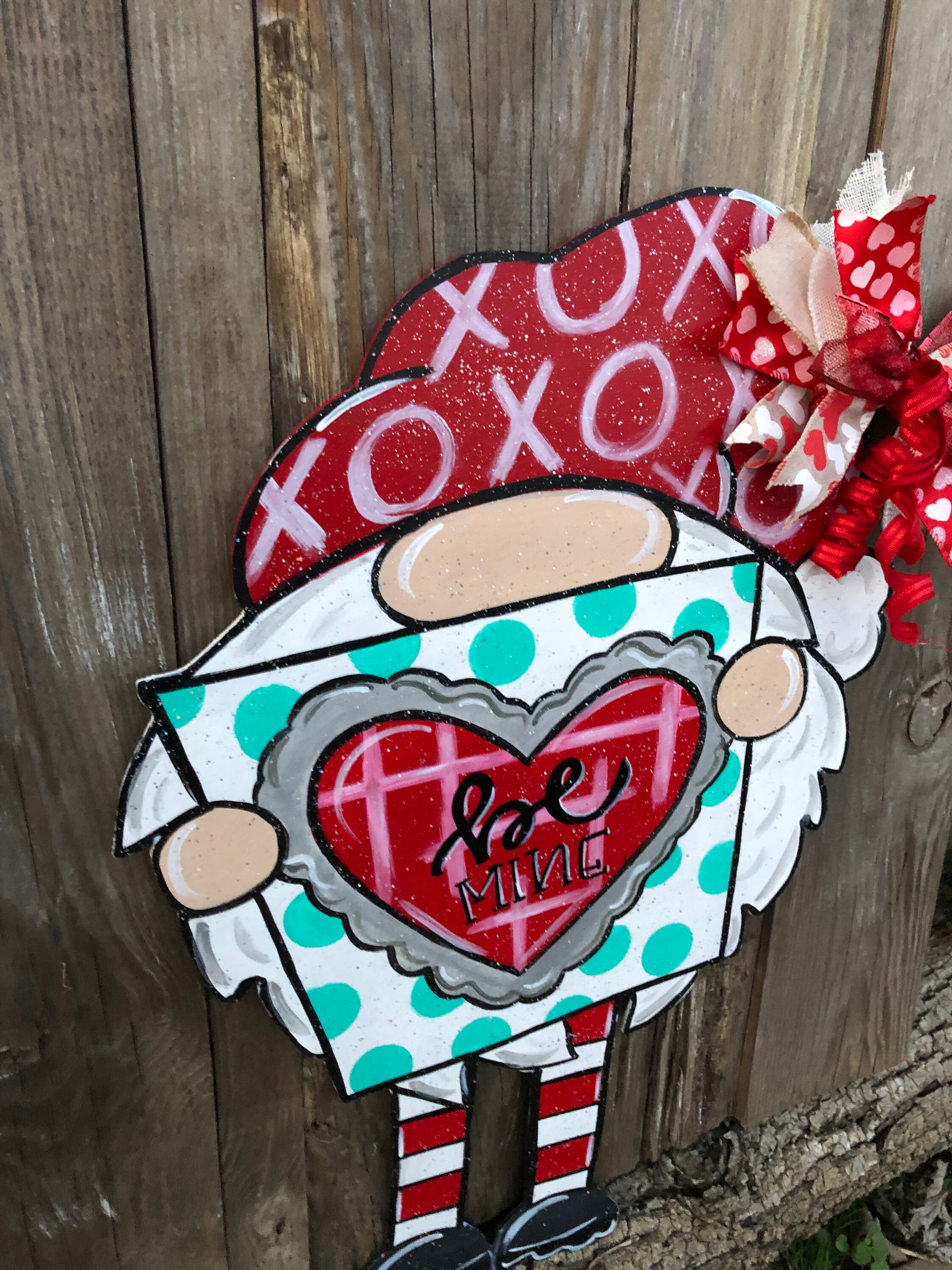 Valentines Day Gnome Door Hanger, Gnome Door Hanger, Valentines Door ...