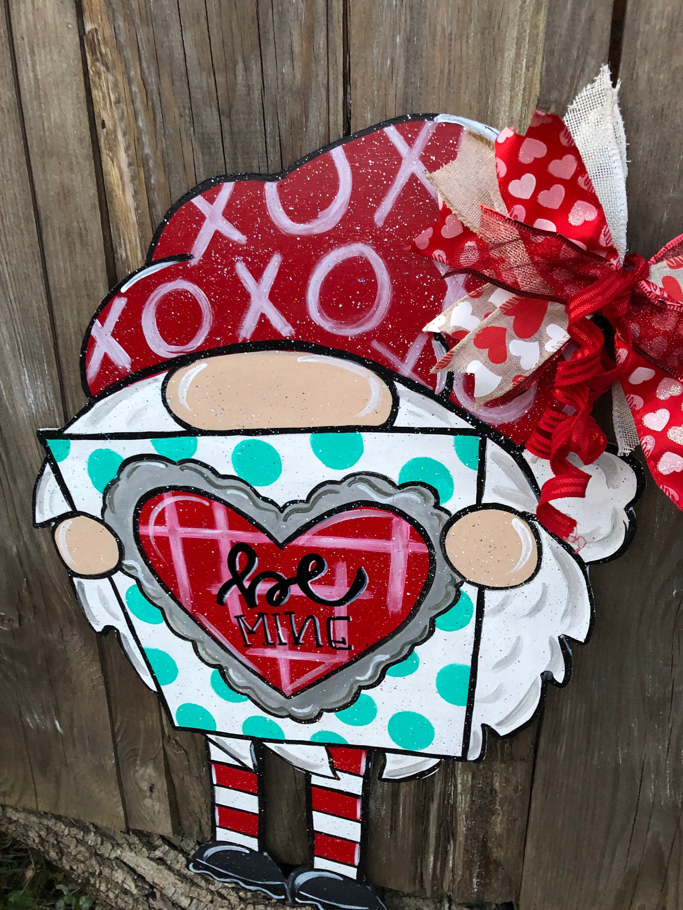 Valentines Day Gnome Door Hanger, Gnome Door Hanger, Valentines Door ...