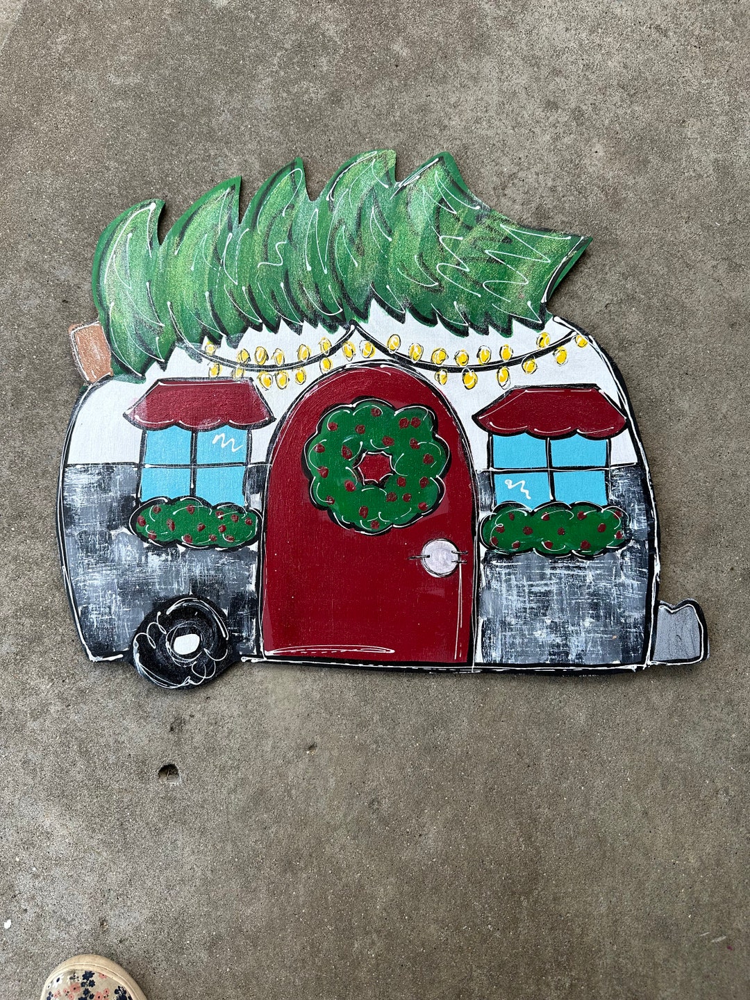 Christmas Camper Door Hanger, Christmas Camper Door Decor, Christmas ...