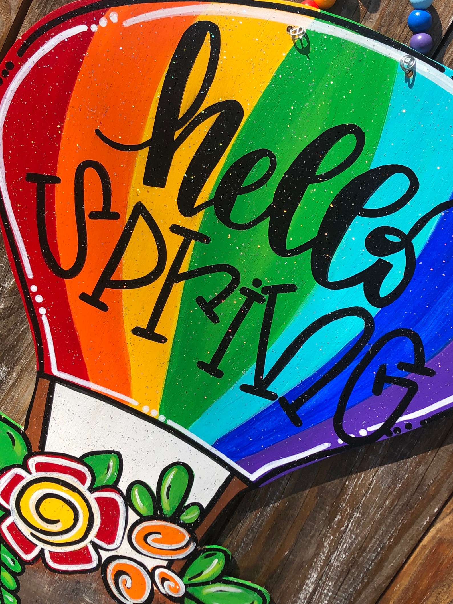 Hot Air Balloon Door Hanger, Hot Air Balloondoor Decor, Spring Wood ...