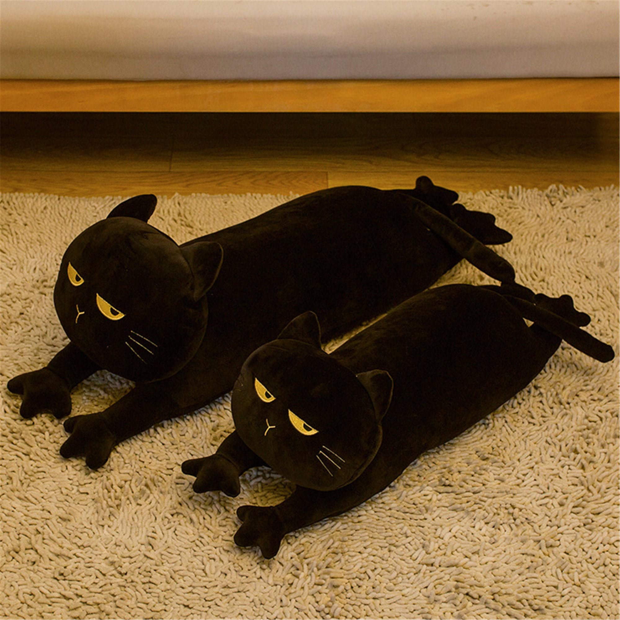 Black Cat Plush Toy Stuffed Cat Black Cat Doll Gift for baby | Etsy