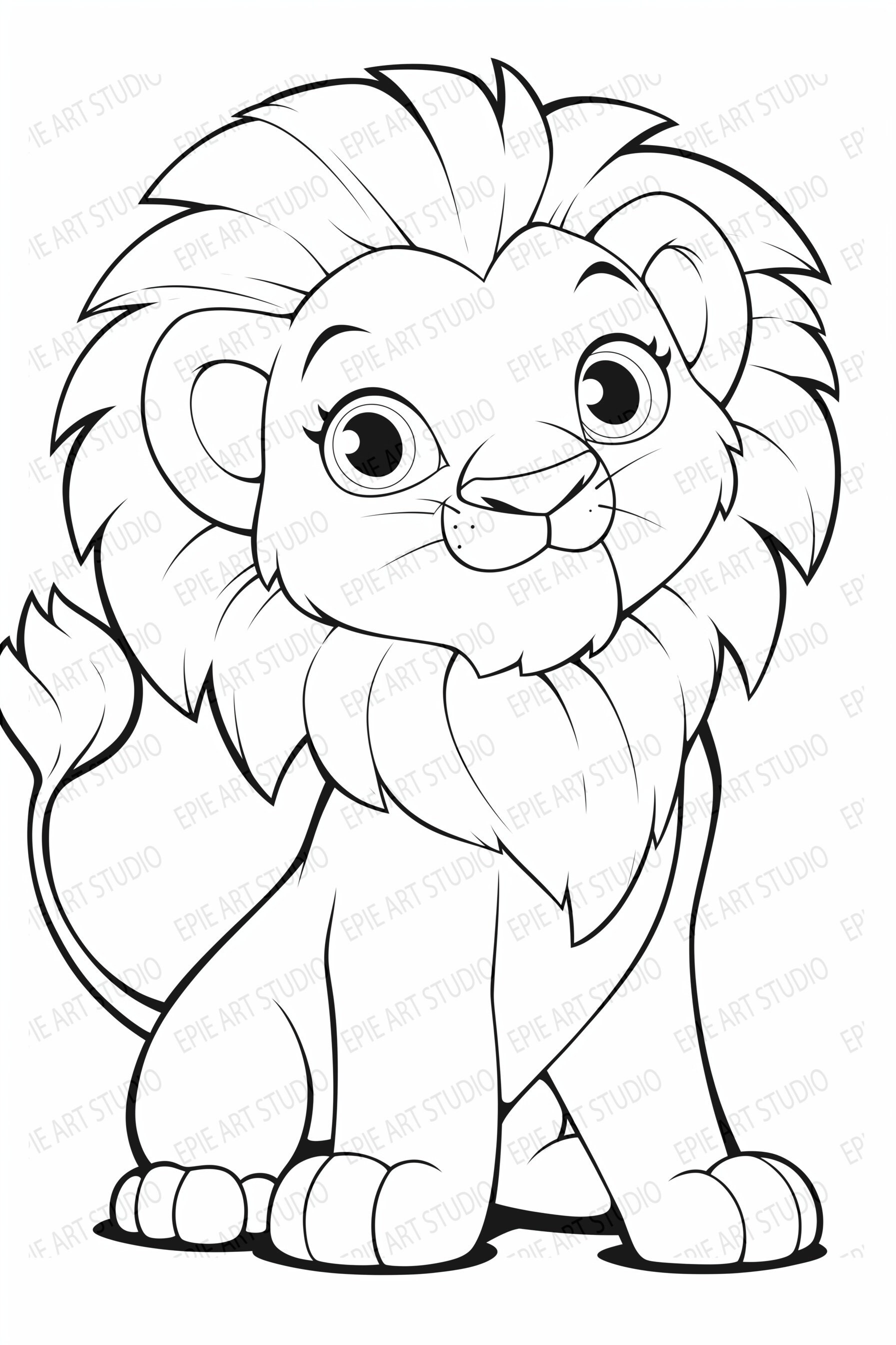 100 Coloring Pages of Cute Animals. Good for Both Adults and Children ...