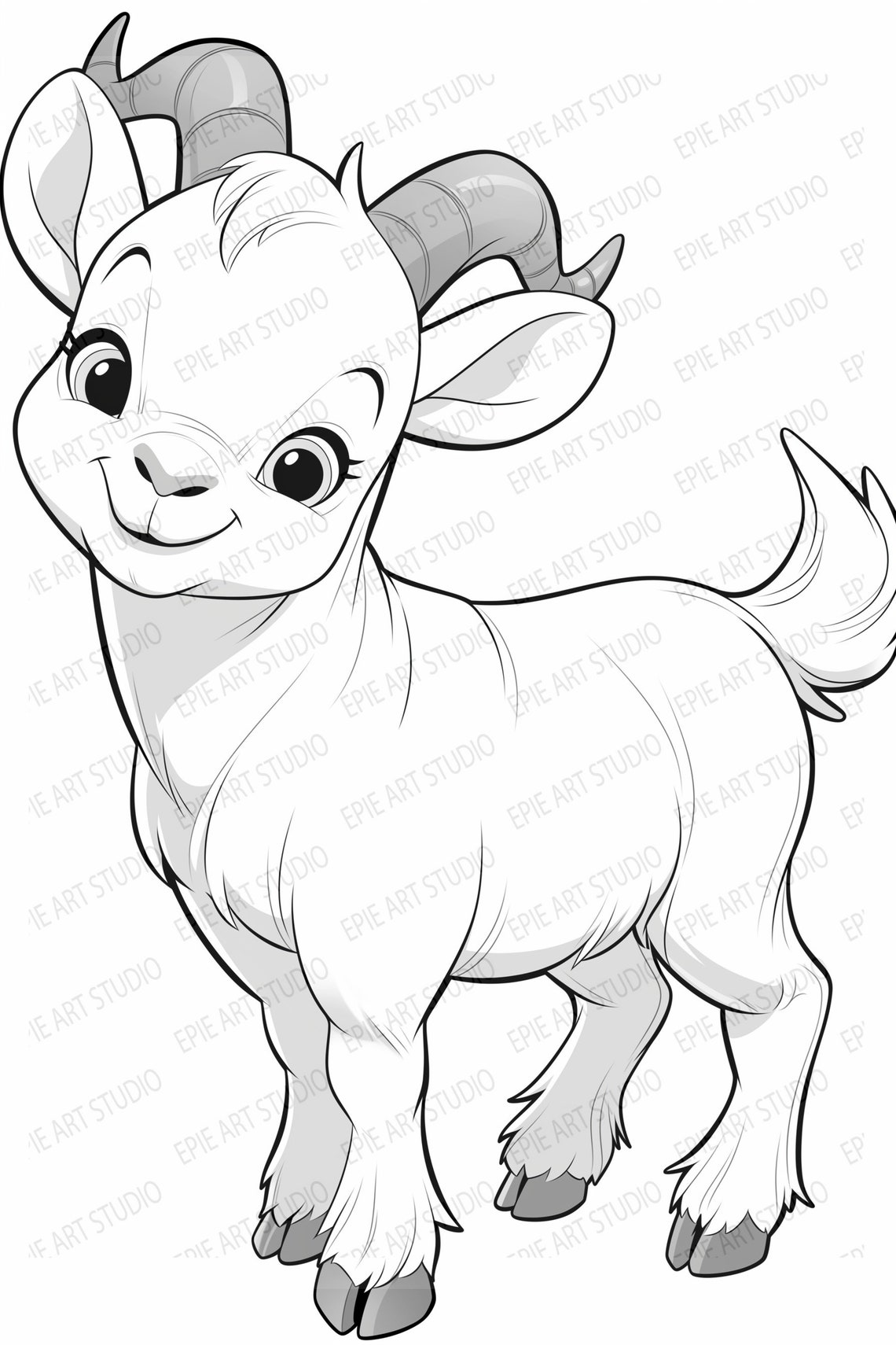 100 Coloring Pages of Cute Animals. Good for Both Adults and Children ...
