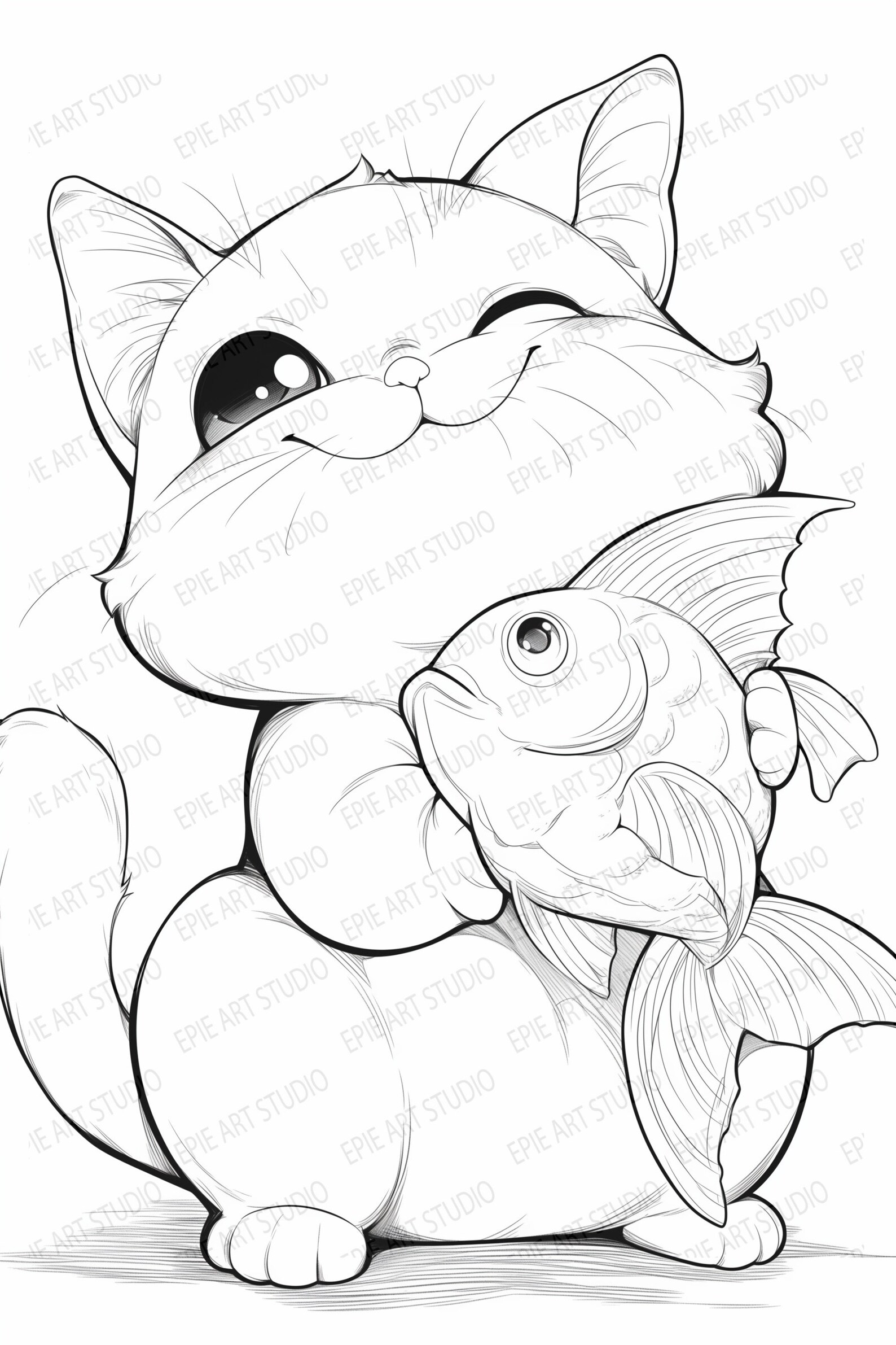 100 Coloring Pages of Cute Animals. Good for Both Adults and Children ...