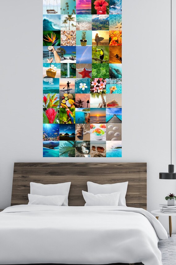 DIGITAL DOWNLOAD Tropical Paradise Aesthetic Wall Collage Prints Art ...