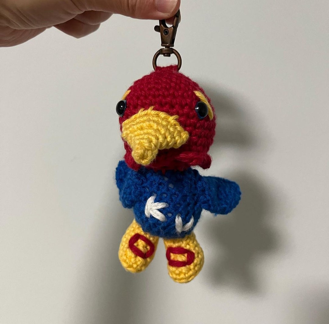 Jayhawk Keychain Crochet Pattern - Etsy