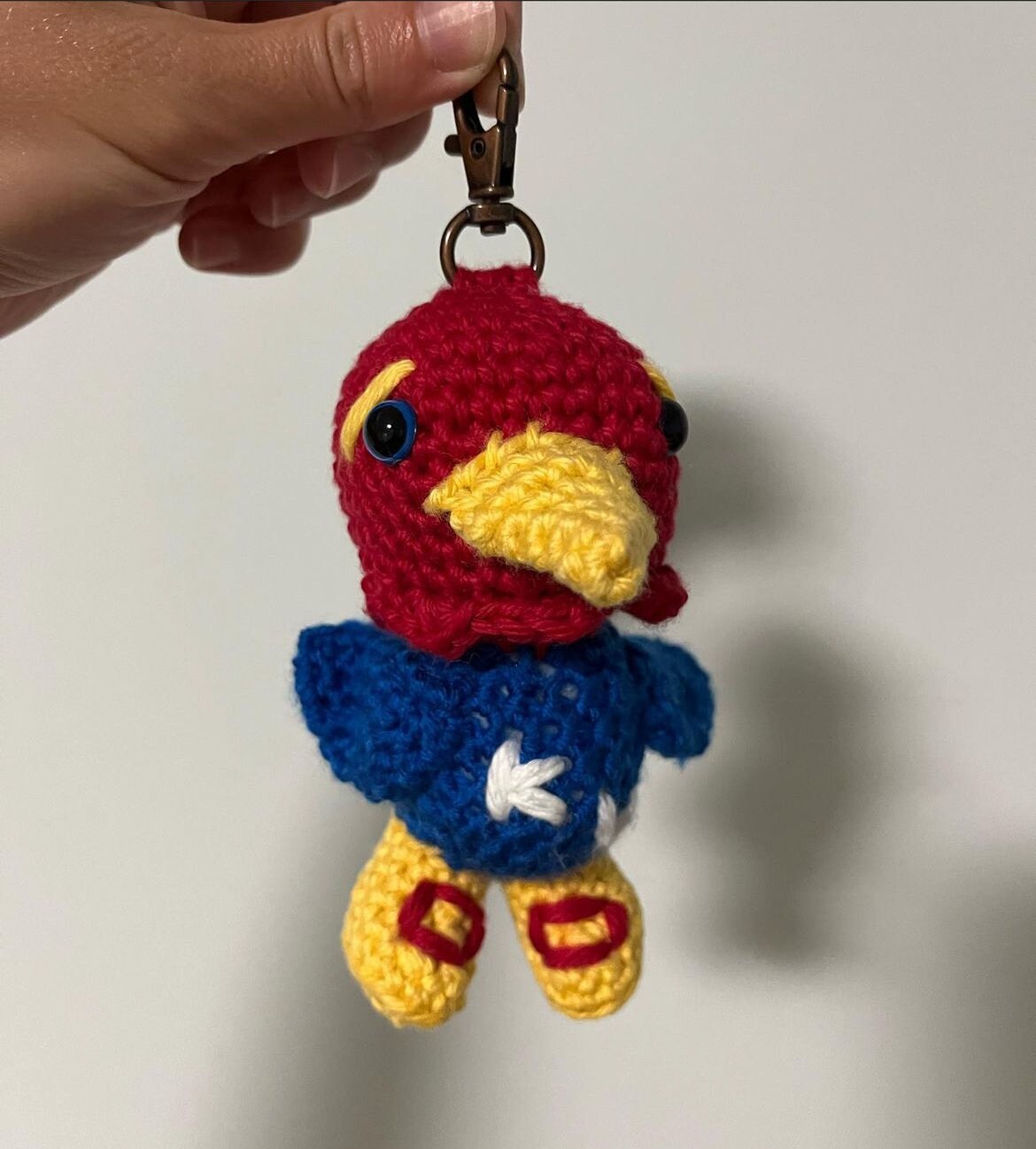 Jayhawk Keychain Crochet Pattern - Etsy