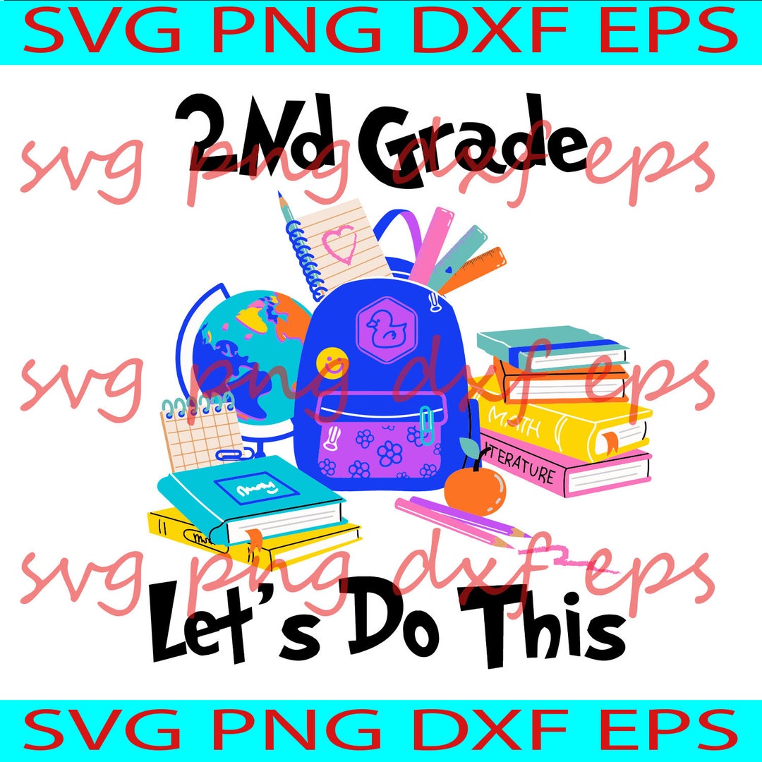 2nd Grade Let's Do This School Svg Teacher Svg First Day - Etsy