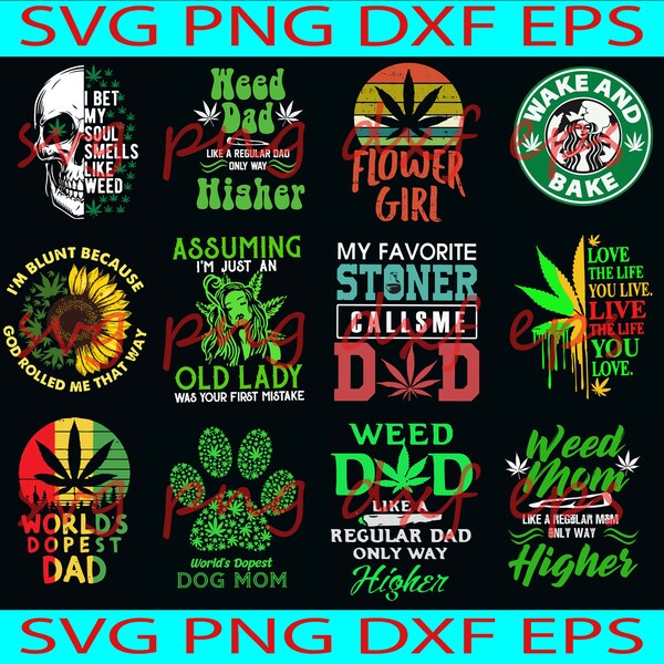 Weed Bundle Svg - Etsy