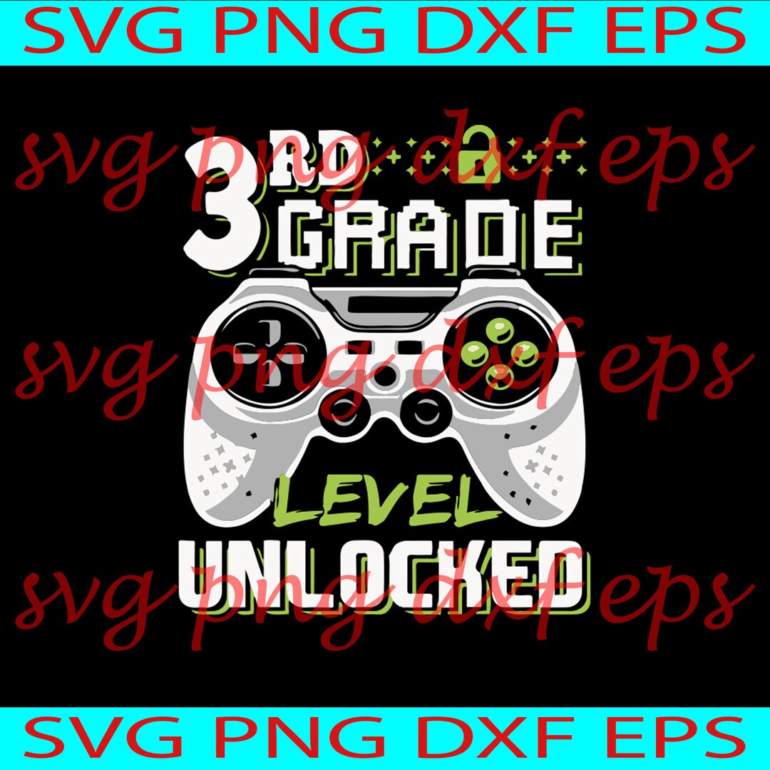 Level Unlocked 3rd Grade Vintage Back to School Svg, Back to School ...