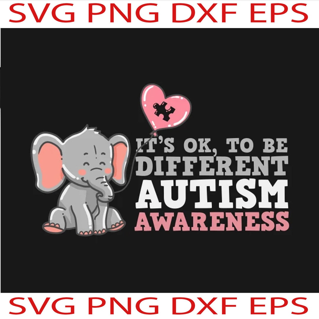 It's Ok to Be Different Awareness Svg Cricut File - Etsy