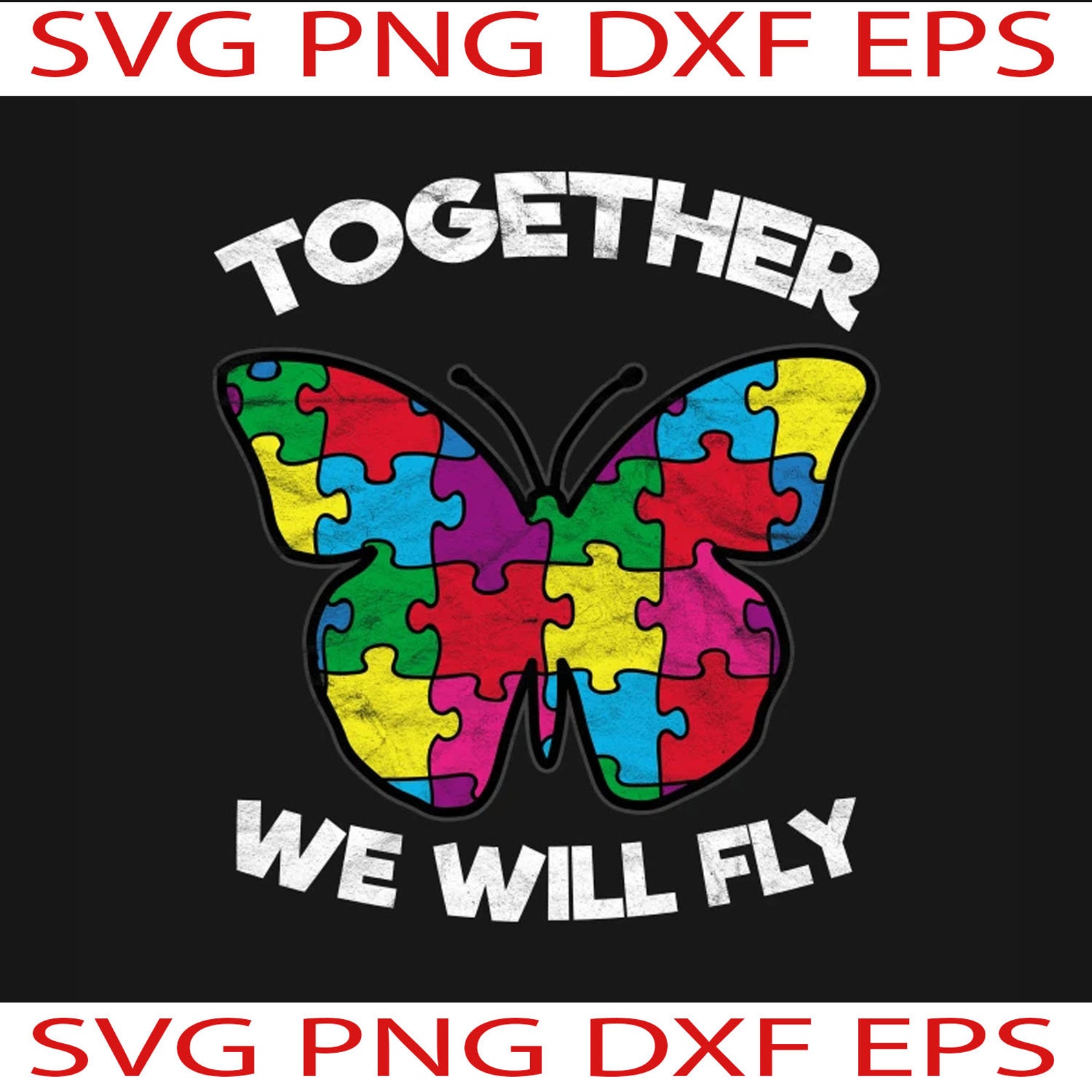 Together We Will Fly Together Svg Cricut File - Etsy