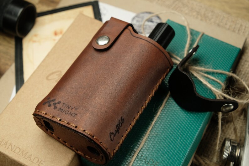 Tiny Might 2 Leather Case Model With TOP CAP | Leather Sleeve | Leather ...