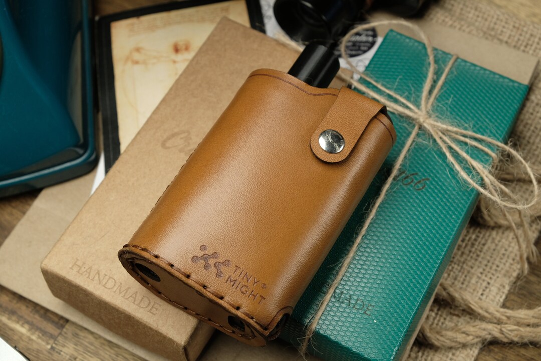 Tiny Might 2 Leather Case Model With TOP CAP Leather Sleeve Leather ...
