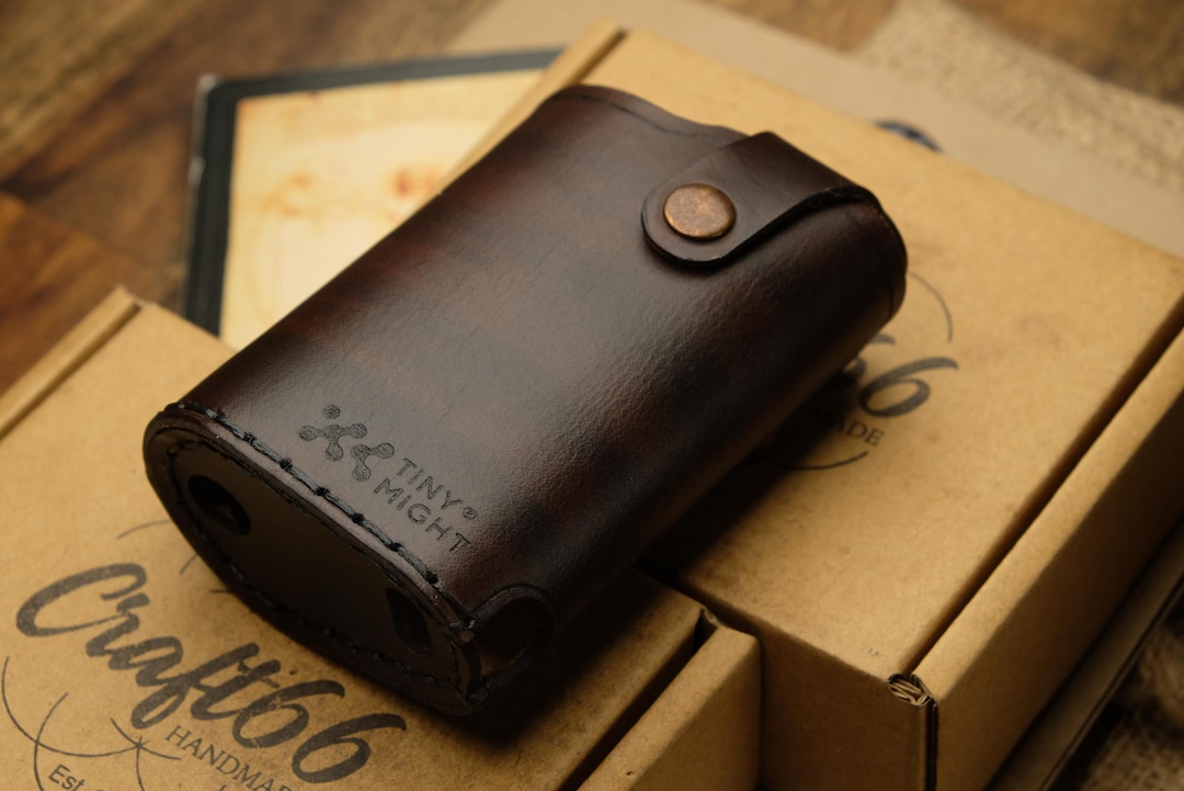 Tiny Might 2 Leather Case Model With TOP CAP | Leather Sleeve | Leather ...