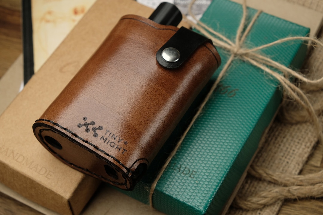 Tiny Might 2 Leather Case Model With TOP CAP | Leather Sleeve | Leather ...