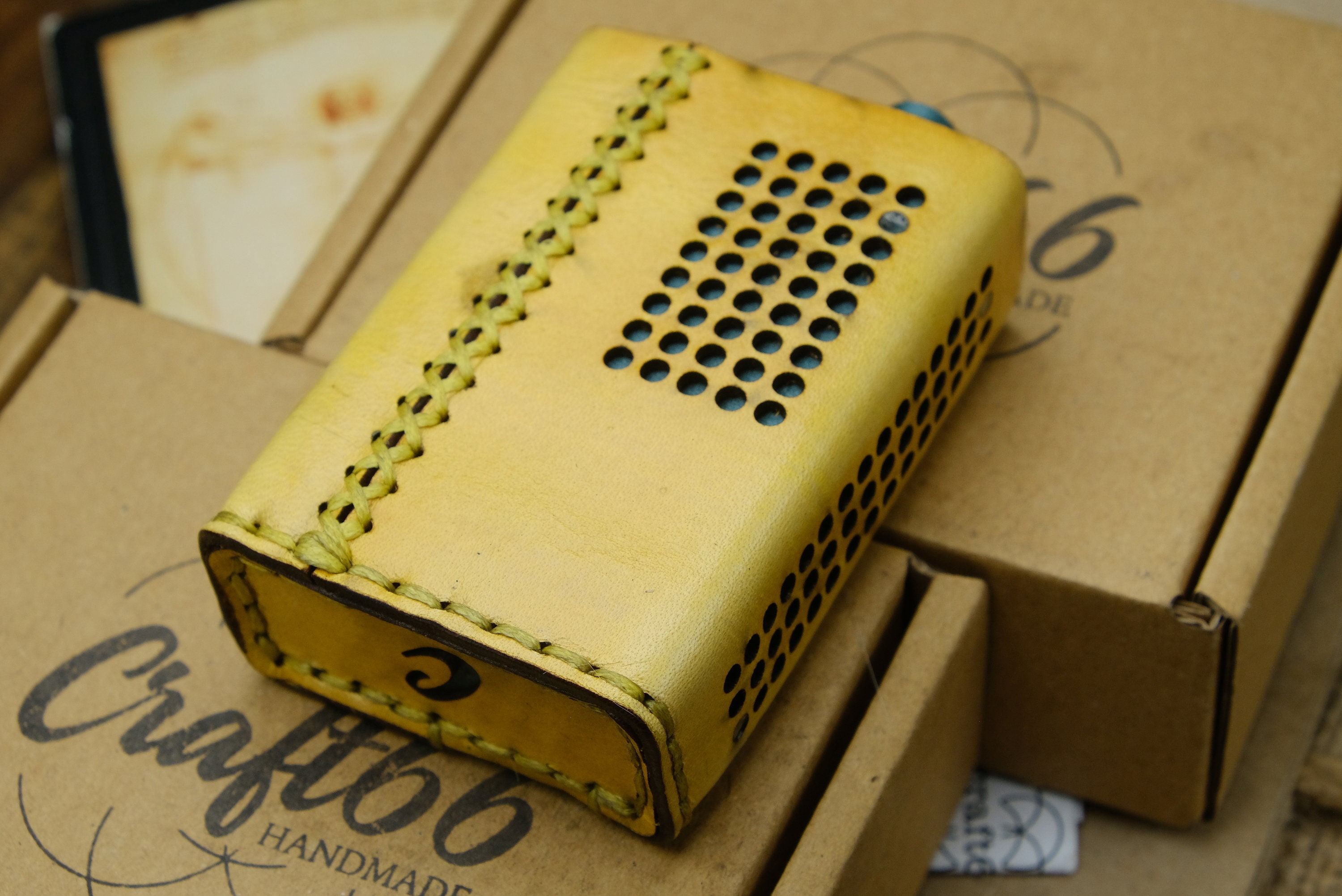 San AIO DNA 80C Kit by Vaperz Cloud X Gerobak Leather Case | Leather ...