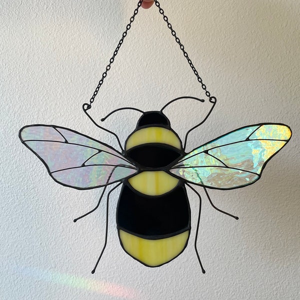 Bumble Bee Stained Glass Pattern - Etsy